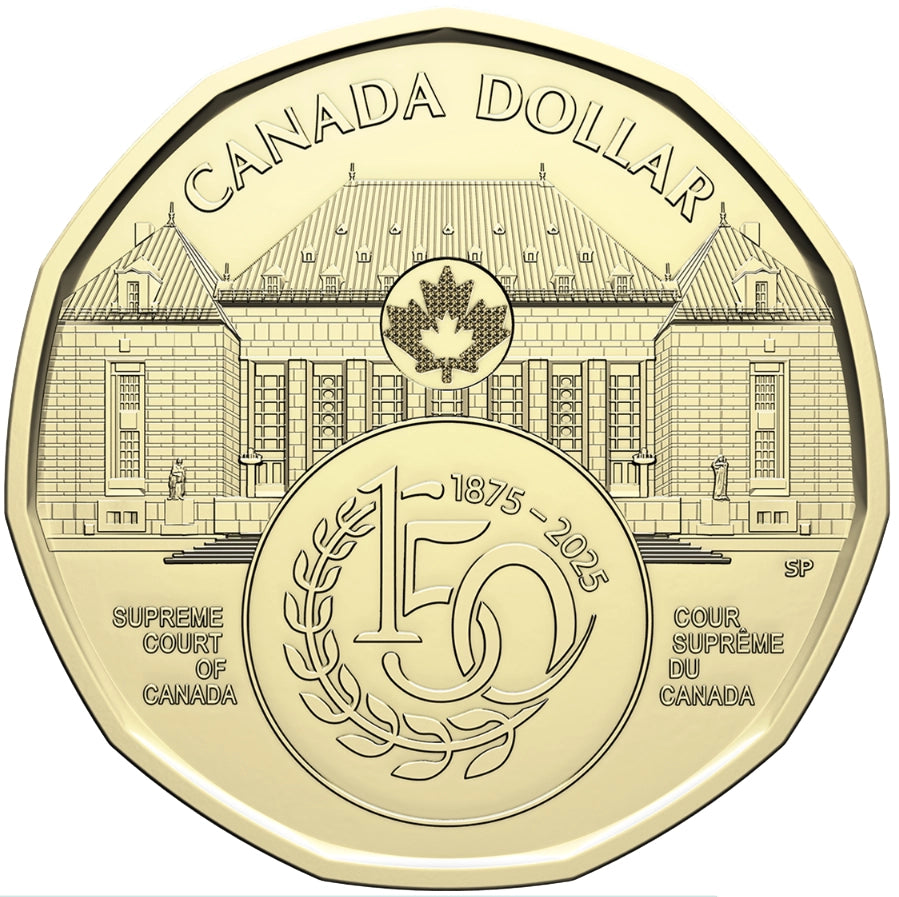 1 dólar CANADÁ 2025 - 150º aniversario de la Corte Suprema de Canadá ...