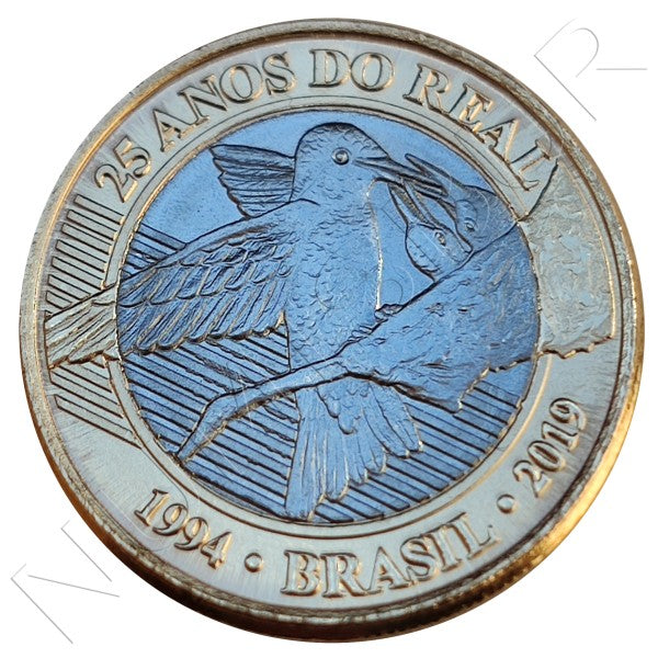 1 real BRAZIL 2019 - 25 years of the Real – NUMISBUR