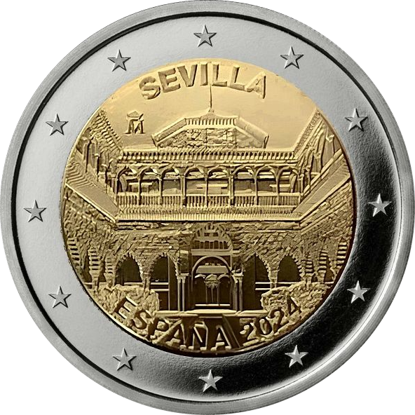 2 euros ESPAÑA 2024 - Real Alcázar de Sevilla – NUMISBUR