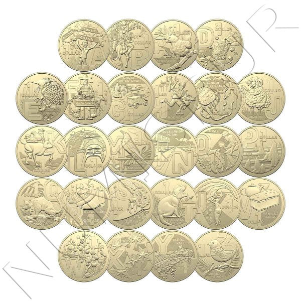 Colección 1 dólar CANADA 2019 ABCEDARIO - 26 monedas – NUMISBUR