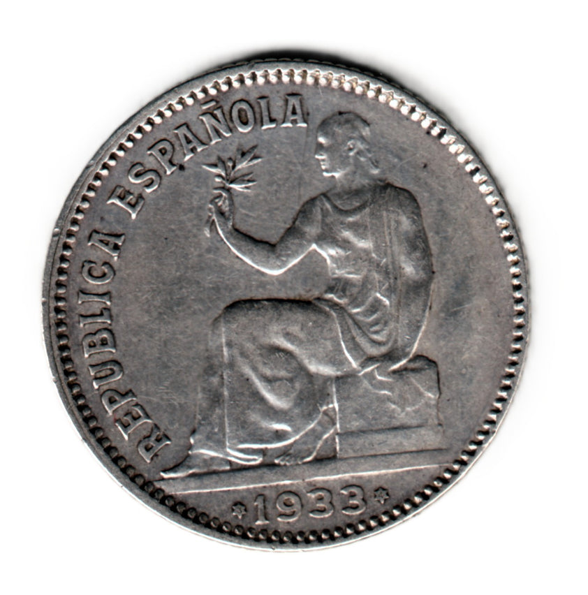 1 peseta SPAIN 1933 - II Republic *3* *4* – NUMISBUR