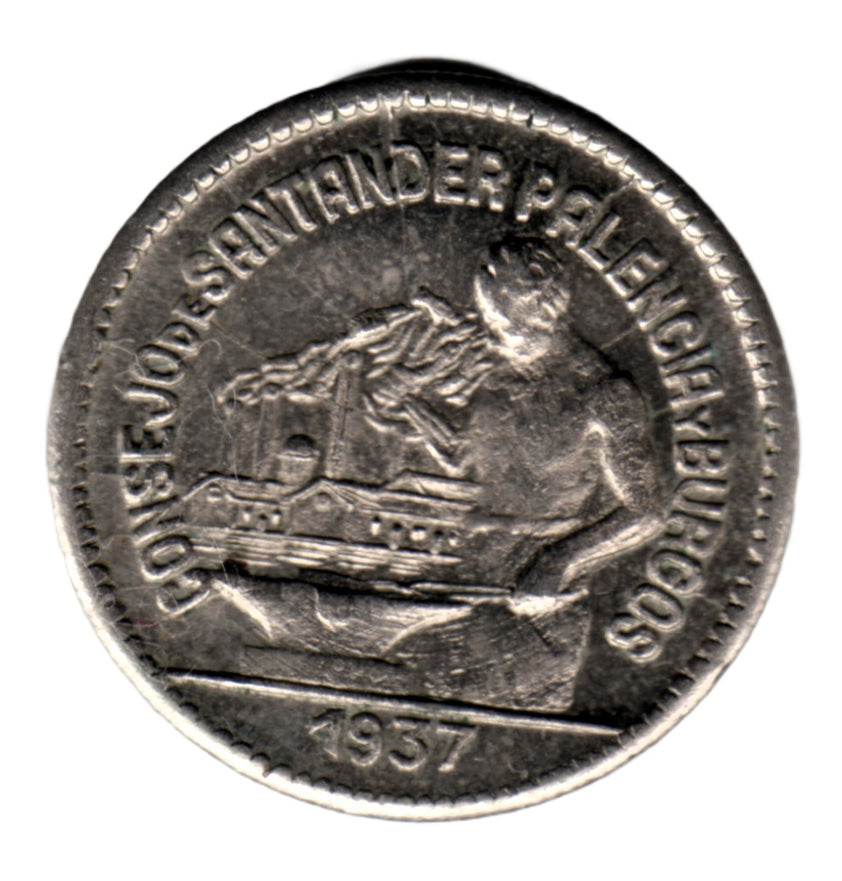 1 peseta GOVERNMENT OF EUZKADI 1937 - S/C – NUMISBUR